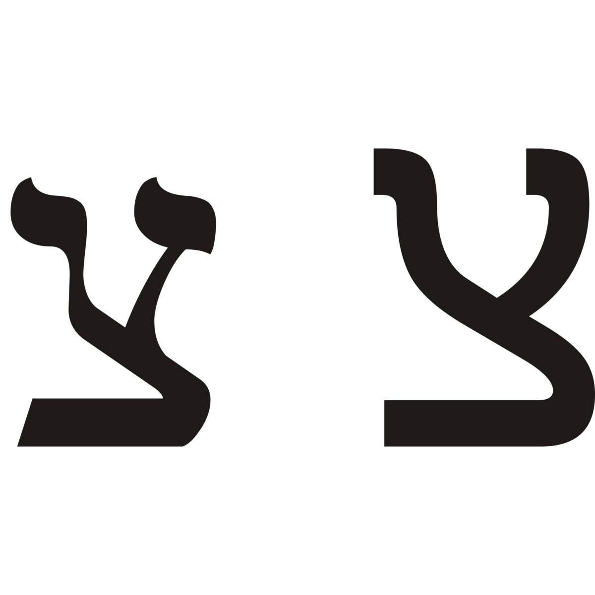 Tzade (Hebräisch) – AnthroWiki